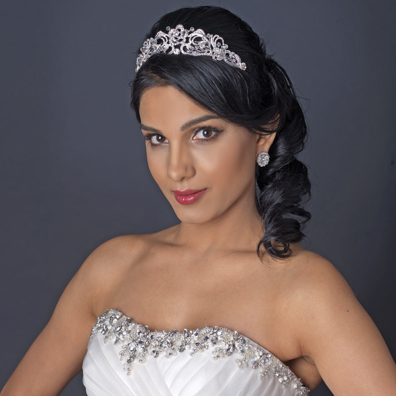 Gorgeous Swarovski Crystal Swirl Bridal Tiara Headpiece – La Bella ...