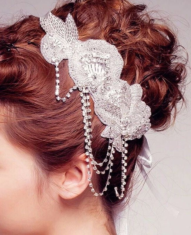 Gorgeous Vintage Inspired Pearl & Crystal Beaded Bridal Headpiece – La ...