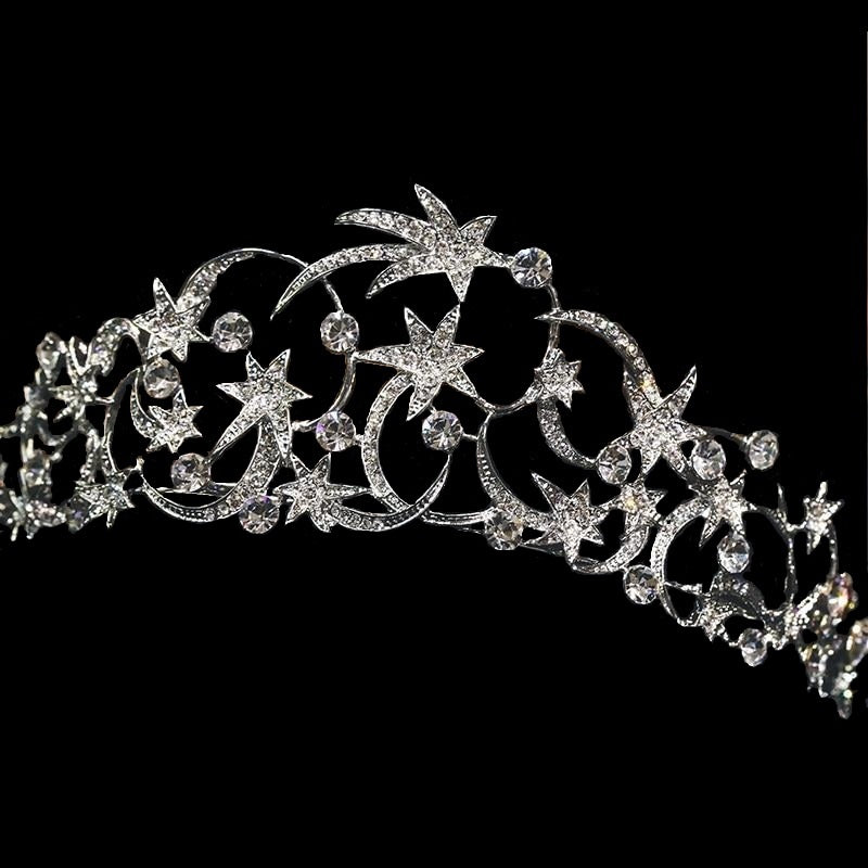 Gorgeous Antique Stars & Starbursts Bridal Tiara Headpiece – La Bella ...